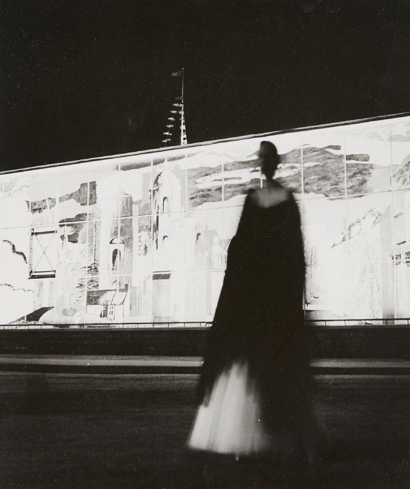 Elsbeth Juda | Woman standing looking over a snowy landscape | MutualArt