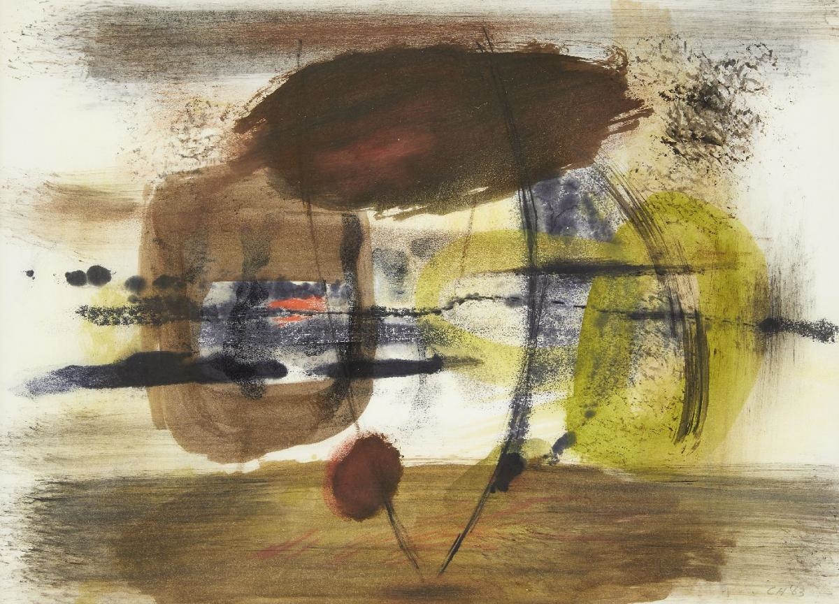 Clarke Hutton | Abstract watercolour compositions (1963) | MutualArt