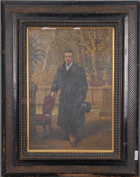 A. Buzzini | LUIGI BUZZINI IN THE GARDEN (1861) | MutualArt