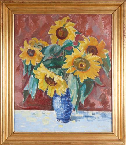 Adolf Dörner | Stillleben mit Sonnenblumen | MutualArt