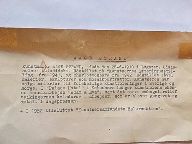 Aage Strand | Coastal scenery with houses | MutualArt