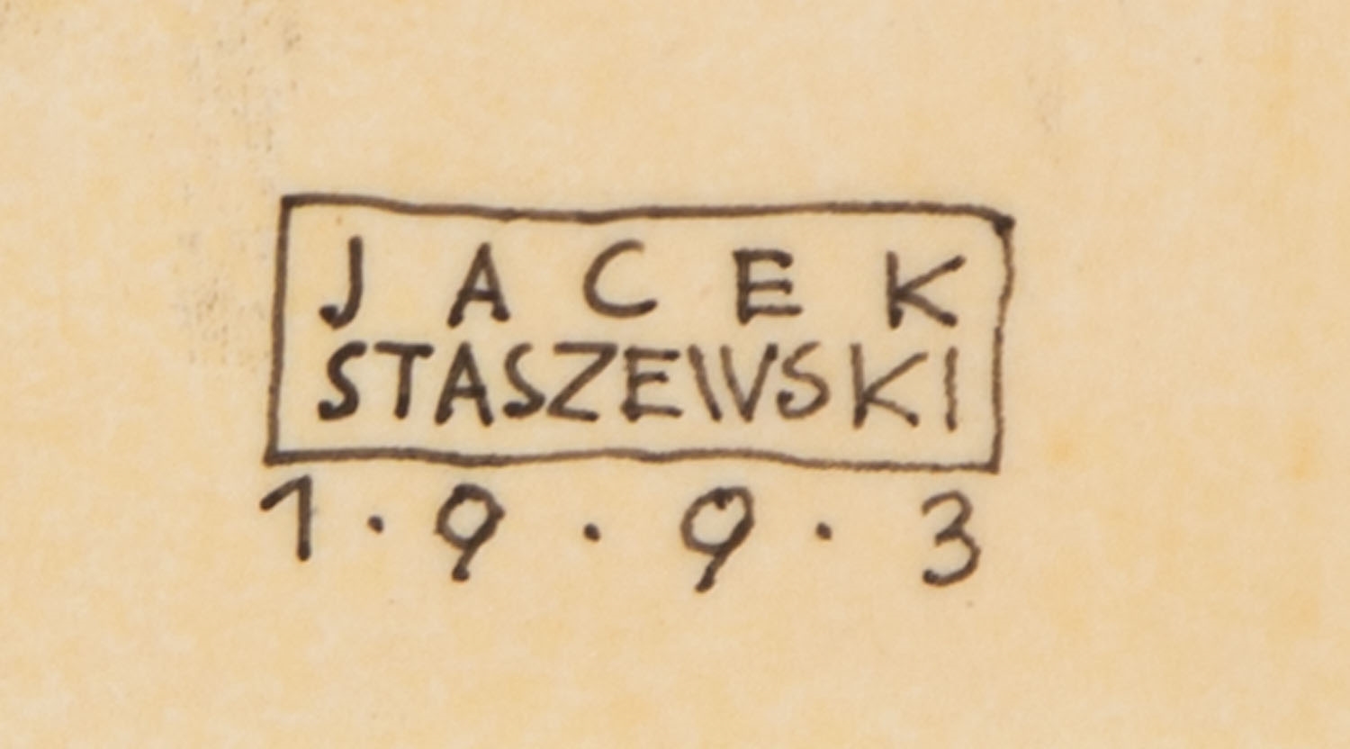 Jacek Staszewski | Kobieta z czarnym kotem (1993) | MutualArt