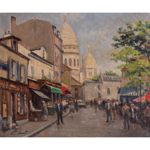 A. Robert | European Street Scene | MutualArt