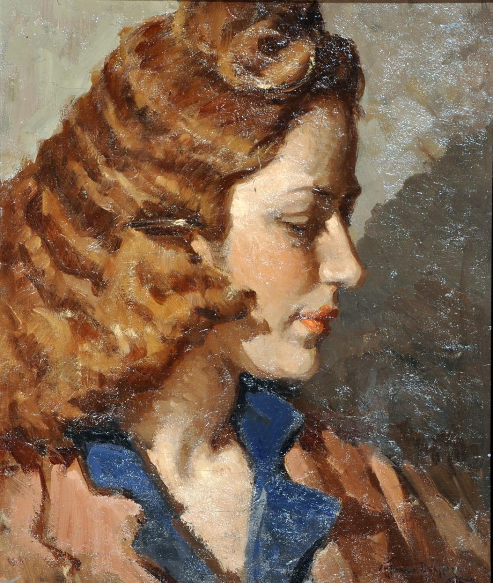 Mario Avallone | La sua modella (1918) | MutualArt