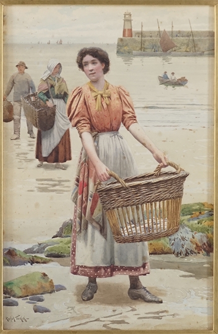 Ralph Todd | Girl with Basket | MutualArt