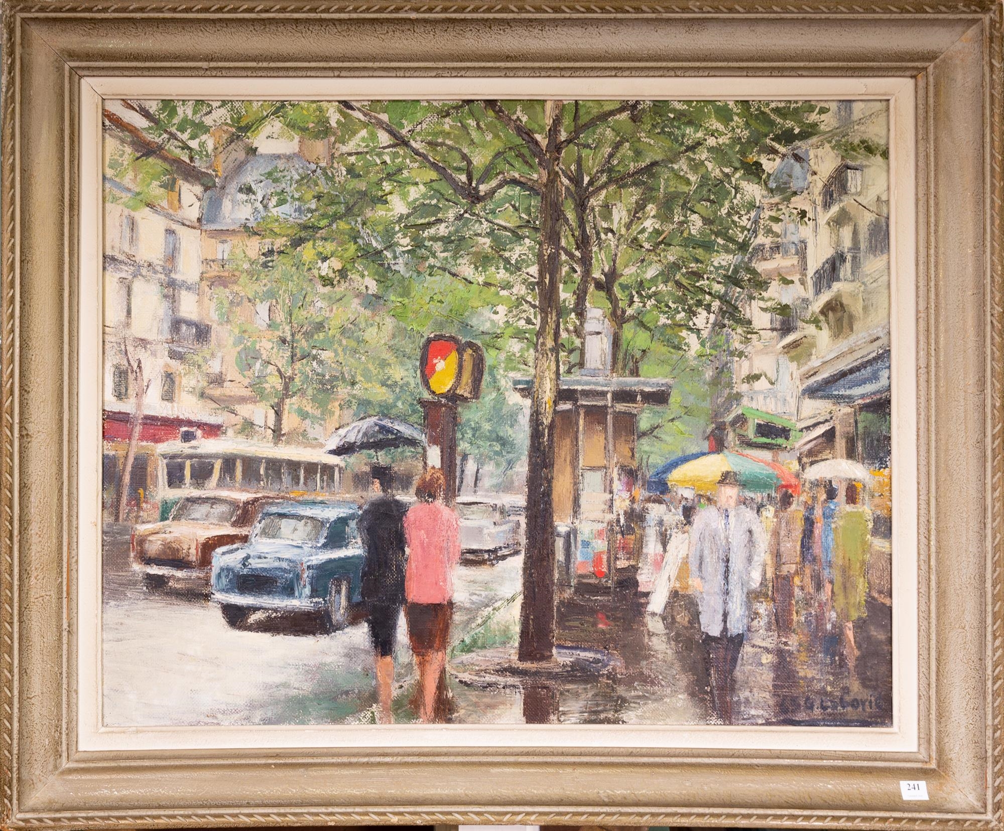 G. Laborie | Street scene in Paris (1963) | MutualArt