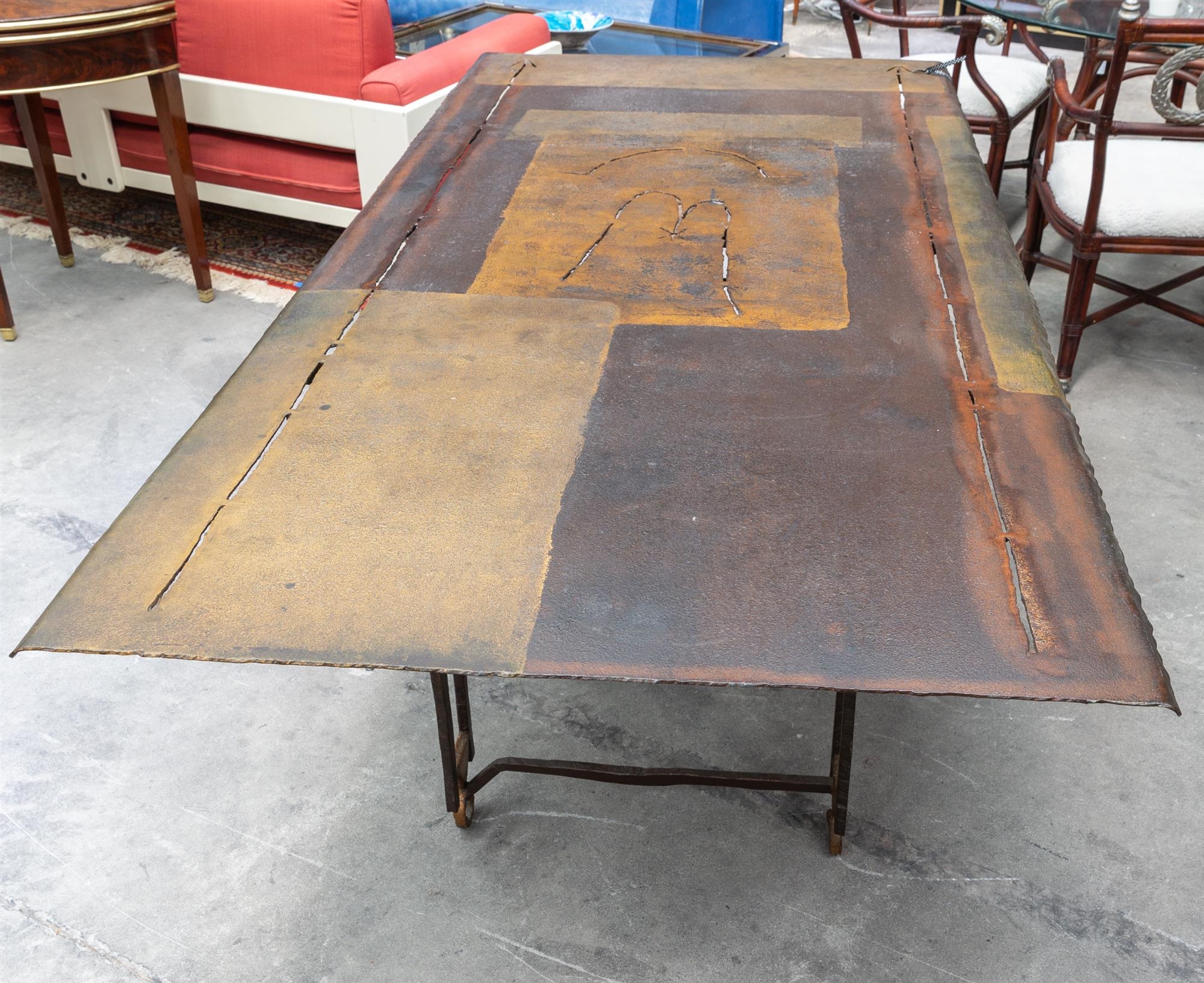 Jean-Jacques Argueyrolles | A FRENCH BRUTALIST WROUGHT IRON CENTRE ...