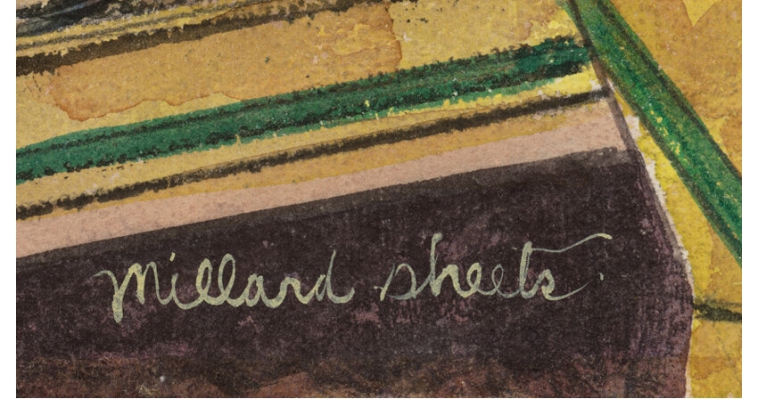 Millard Sheets | Fabulous Las Vegas (1956) | MutualArt