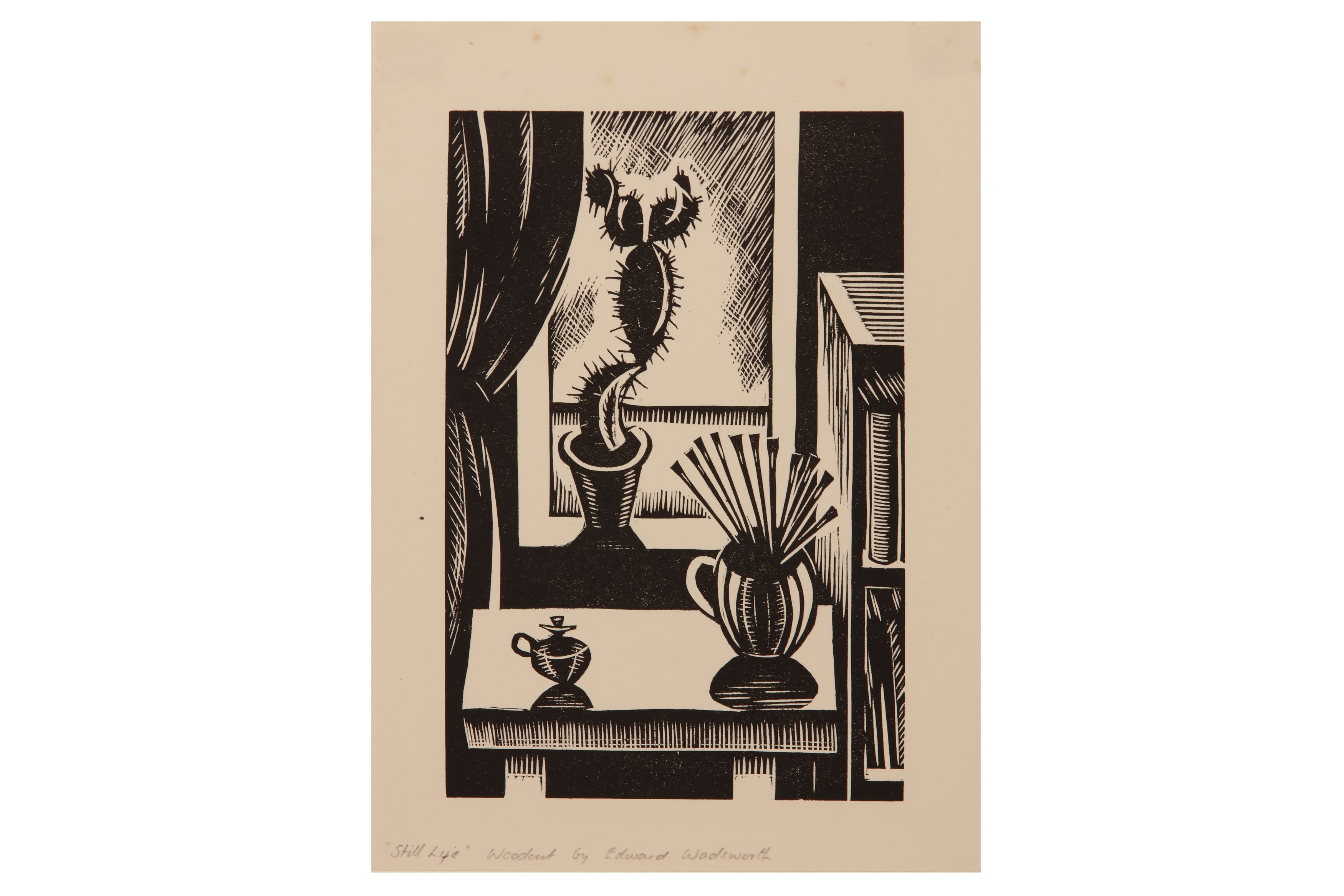 Edward Wadsworth | Cactus still life | MutualArt