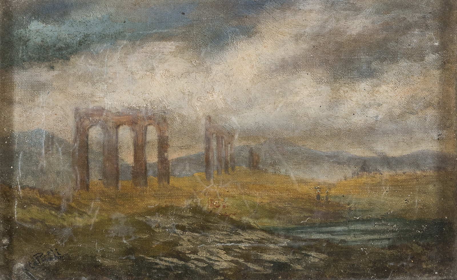 Italian School, 20th Century | ACQUEDOTTO APPIO | MutualArt