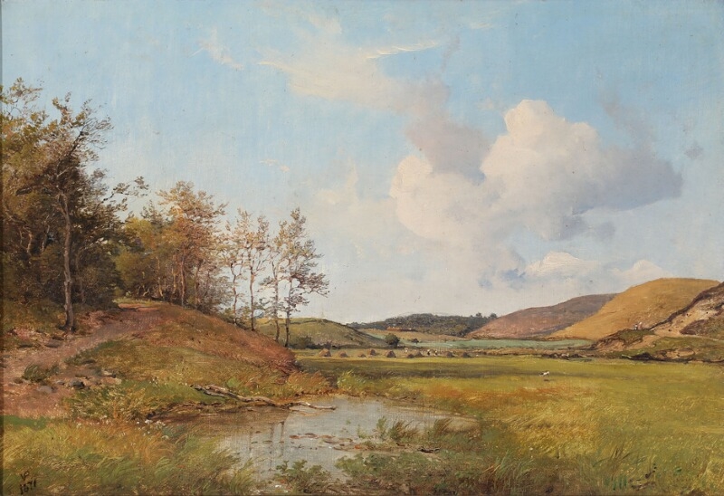 Vilhelm Petersen | A danish landscape (1871) | MutualArt
