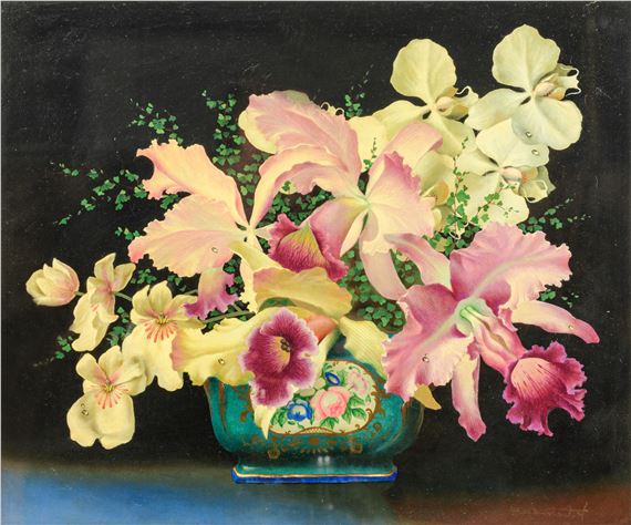 Lev Tchistovsky | A Still Life With Orchids | MutualArt