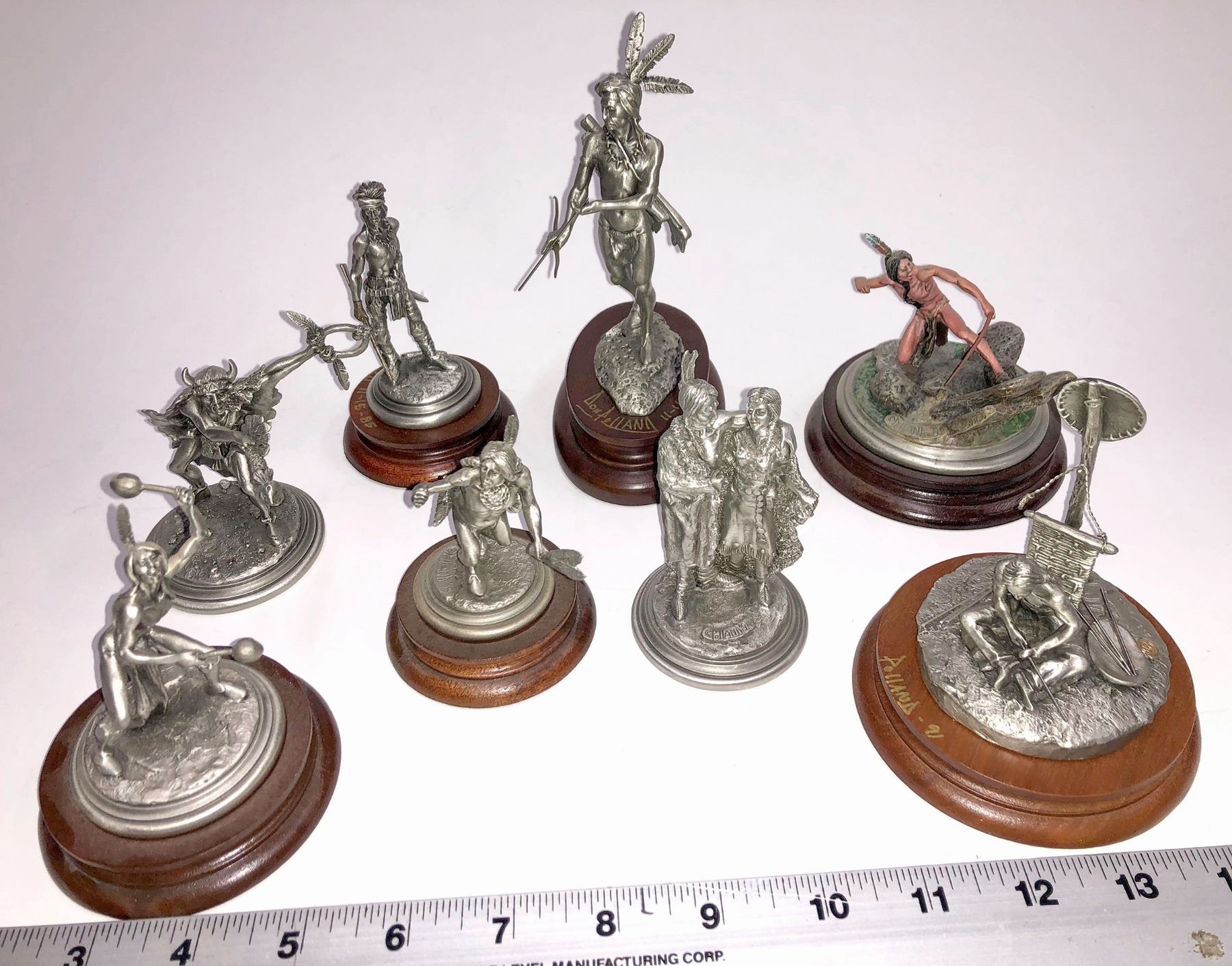 Donald Jack Polland | American Indian pewter sculpture pieces (8 ...