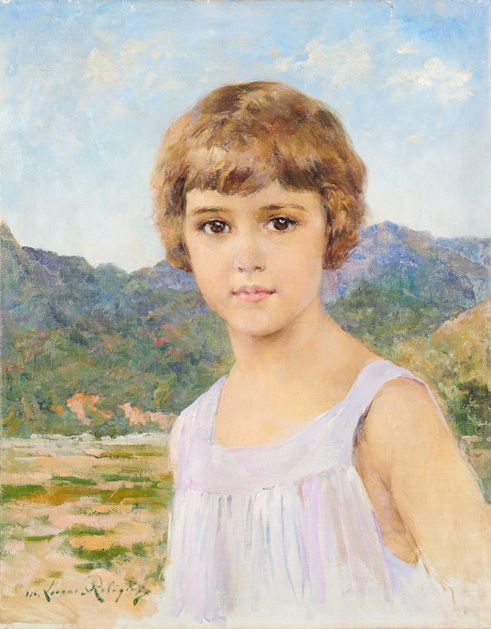 Marie Lucas-Robiquet | Young girl in front of the sea | MutualArt