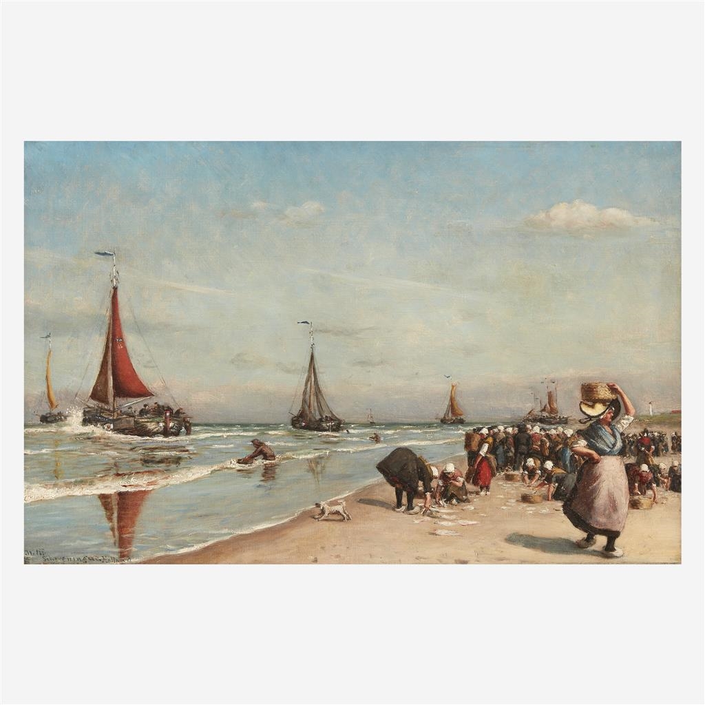 Hague School, 19th Century | Figures on a beach | MutualArt