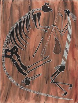 Bruce Nabegeyo | Korlobarr (Red Kangaroo) | MutualArt