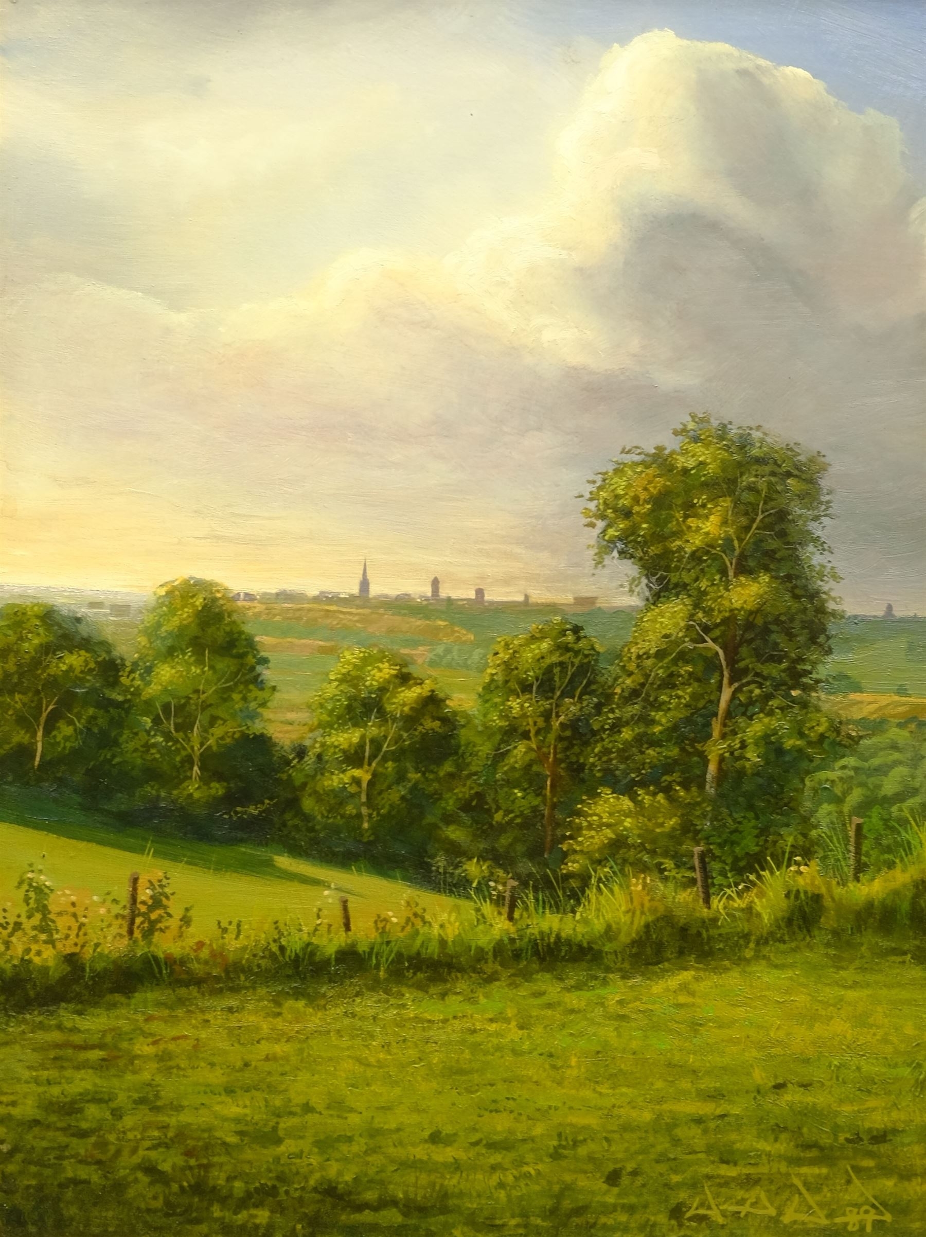 Howard Wood | View from the Heath (towards Wakefield) (1989) | MutualArt