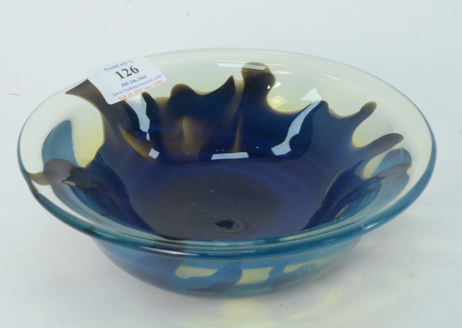 Dominick Labino | Art Glass Bowl (1969) | MutualArt