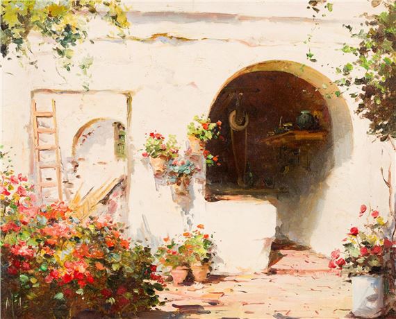 Manuel Fernandez Garcia | Un patio de Sevilla | MutualArt