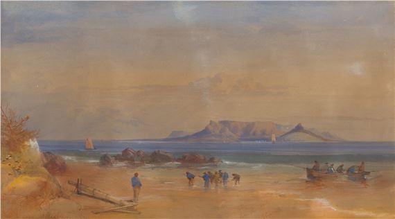 Thomas William Bowler | Table Bay from the beach, Blueberg (sic ...