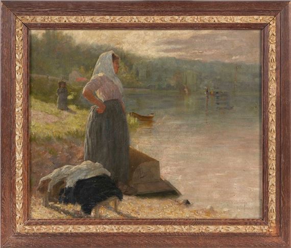 Joseph Malachy Kavanagh | A woman by a lake | MutualArt