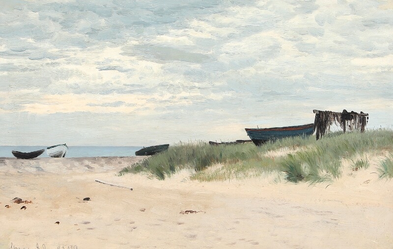 Georg Vilhelm Arnold Groth | Coastal scenery from Skagen (1882) | MutualArt