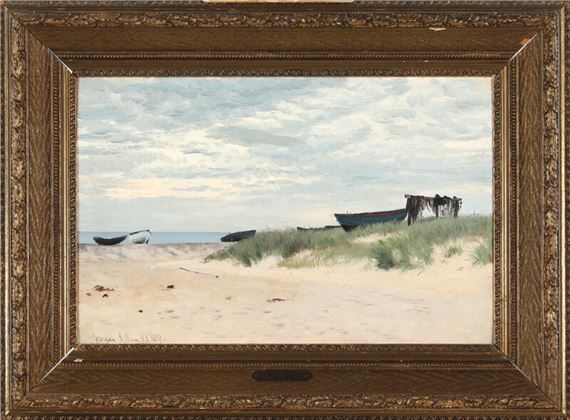 Georg Vilhelm Arnold Groth | Coastal scenery from Skagen (1882) | MutualArt