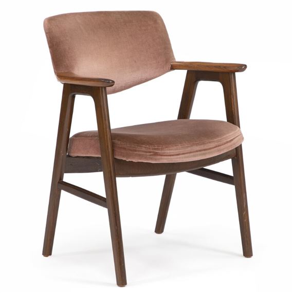 Erik Kirkegaard | Armchair with lacquered teak frame | MutualArt