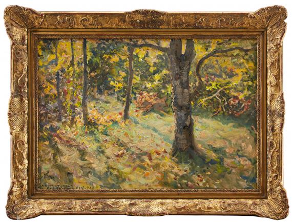 Anshelm Schultzberg | Höstsol i skogen (1936) | MutualArt