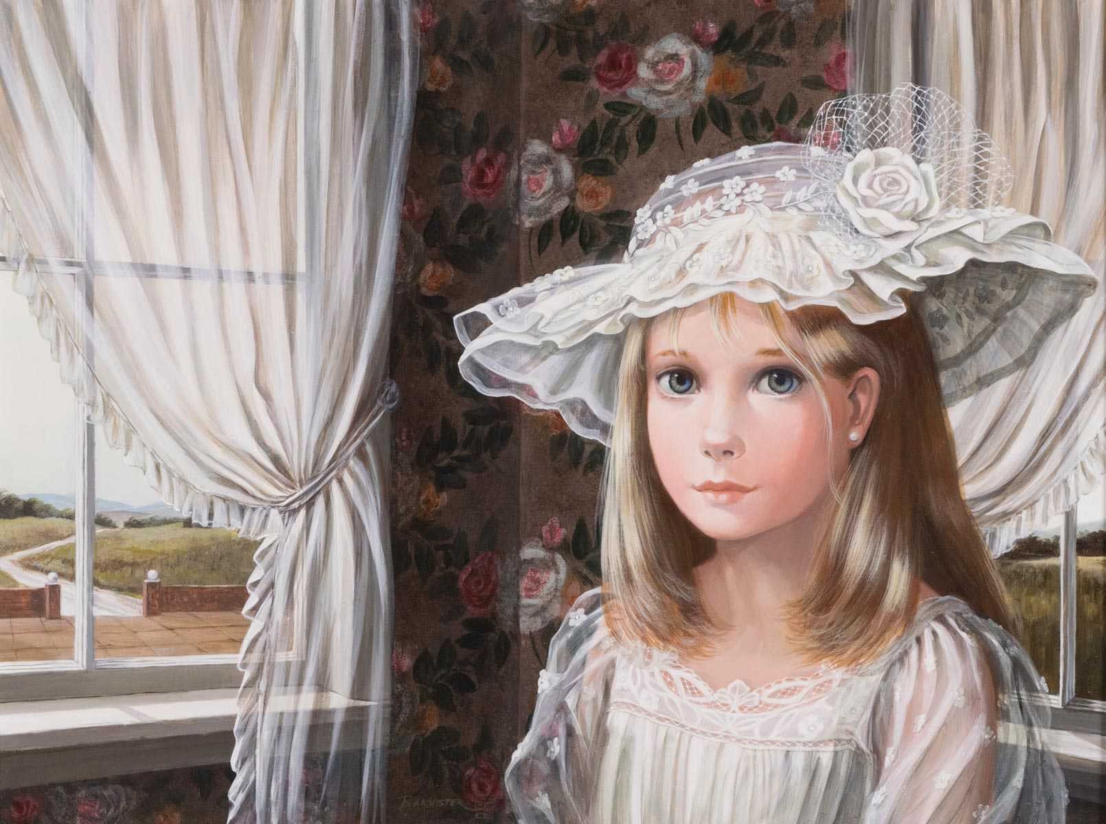 Pati Bannister | young girl in white (1982) | MutualArt
