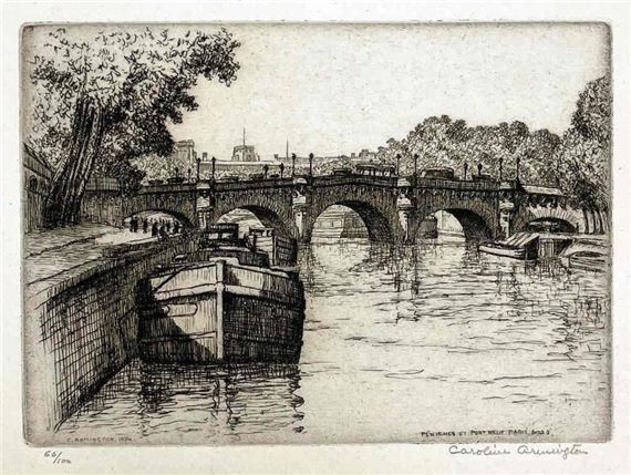 Caroline Helena Armington | Peniches Et Pont Neuf, Paris (1934) | MutualArt