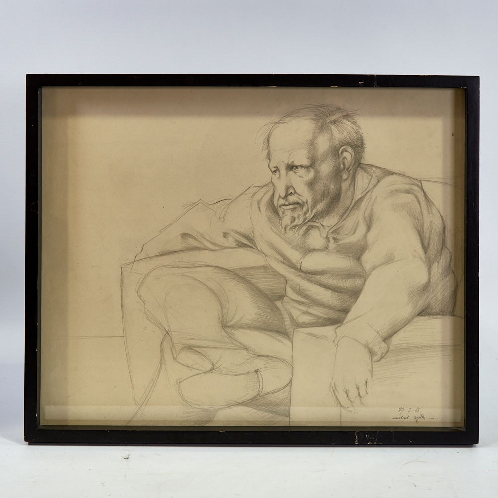 Michael Ayrton | Portrait of William Golding (1965) | MutualArt