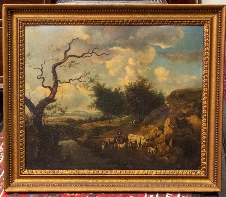 Adam Pynacker | A landscape with shepherd and cattle in the foreground ...