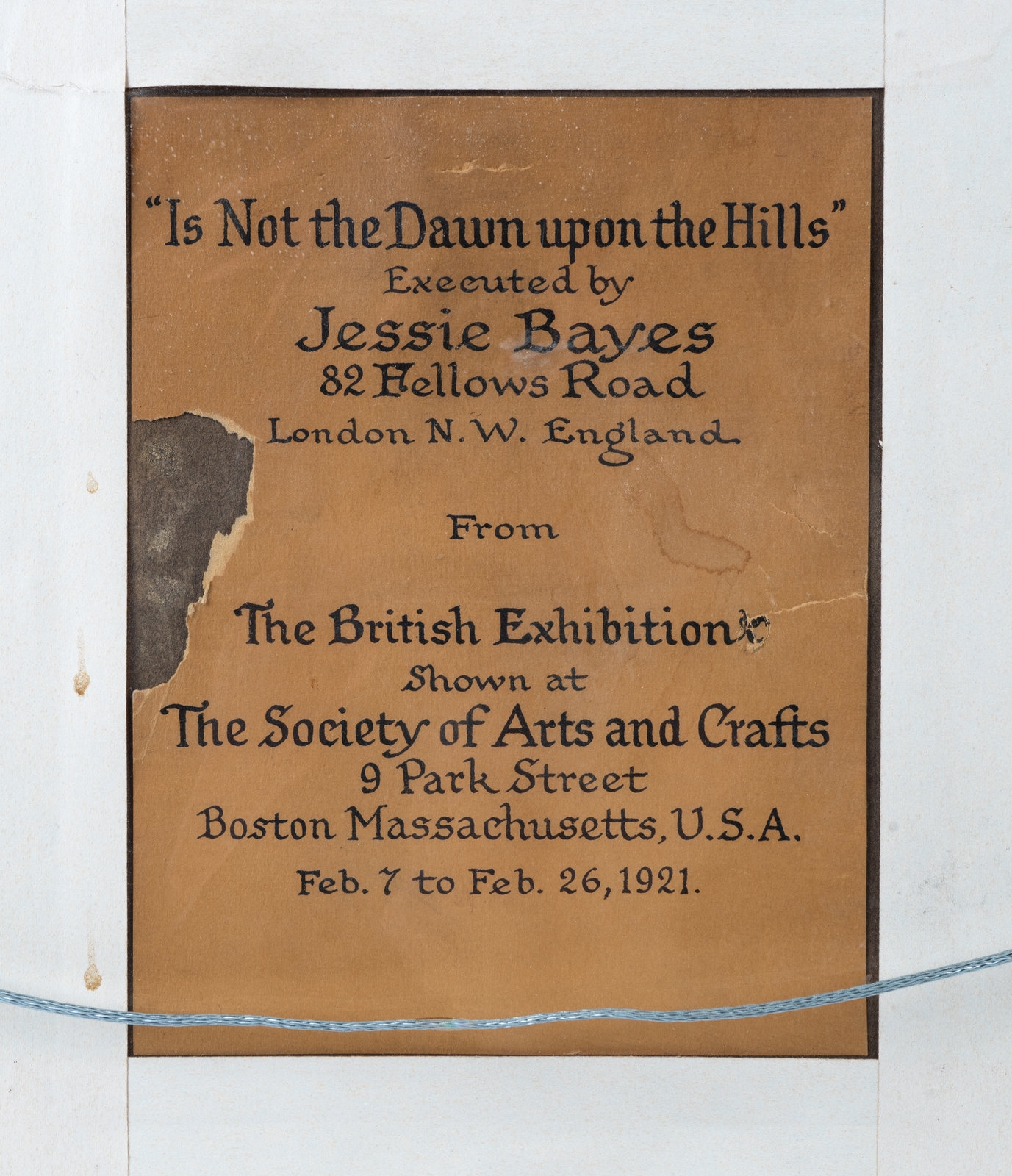 Jessie Bayes | Is Not the Dawn Upon the Hills | MutualArt