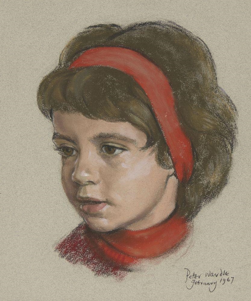Peter Wardle | Portrait of a young girl wearing a red headband (1967 ...