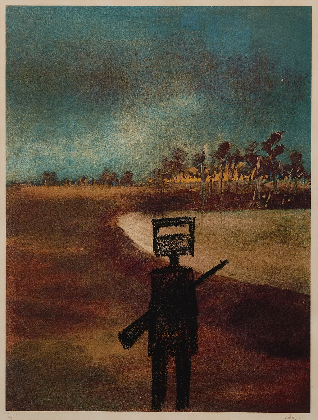 Sidney Nolan | Ned Kelly II - Kelly With Gun | MutualArt