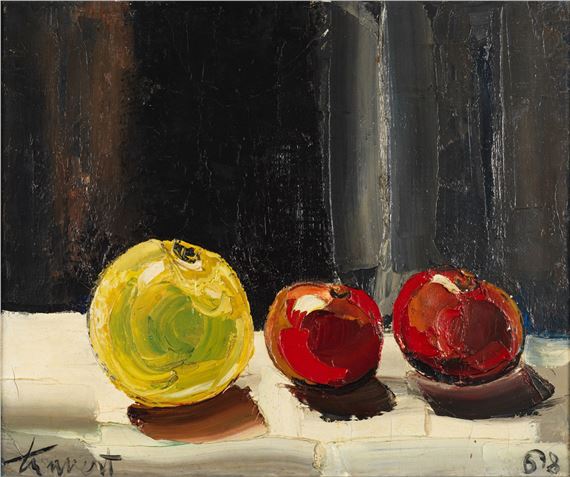 Louis Travert | Still life with three apples | MutualArt