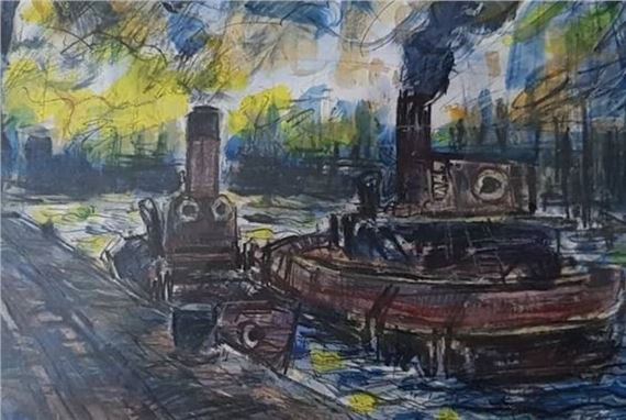 Ray Thomas | Queen Alexandra Dock, Cardiff | MutualArt