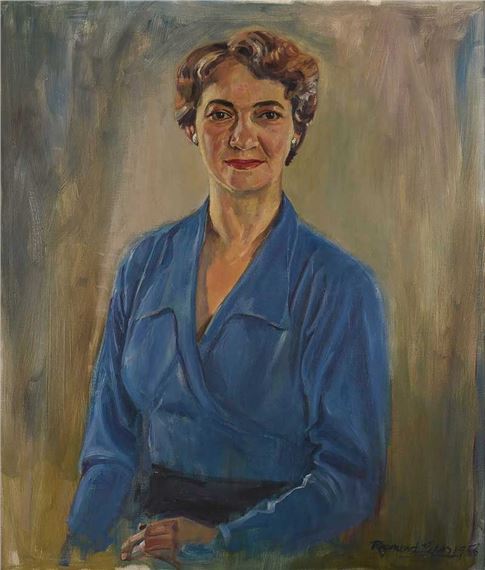 Raymond Piper | PORTRAIT OF A SEATED LADY | MutualArt