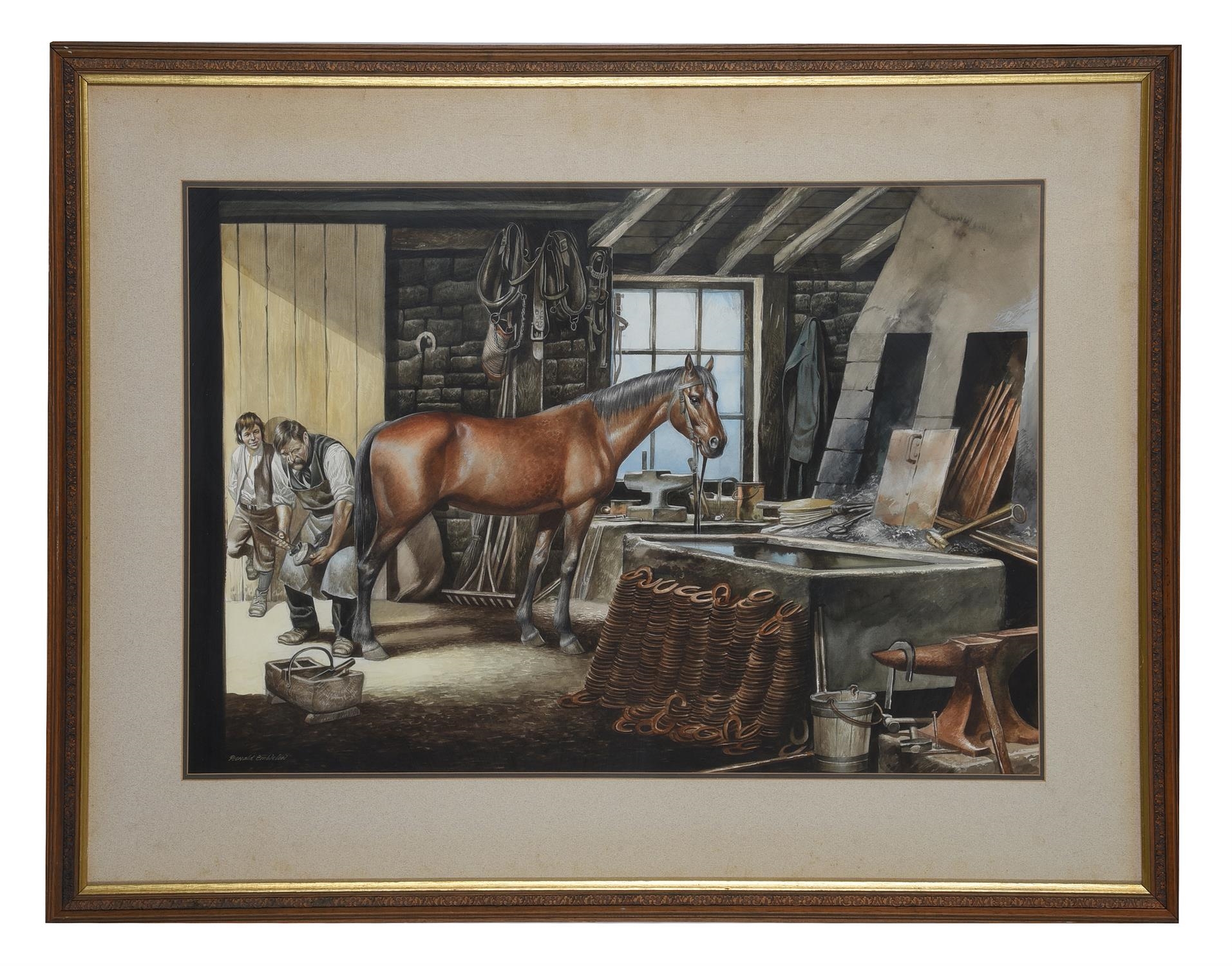 Ronald Embleton | The Smithy; together with another sketch (2) | MutualArt
