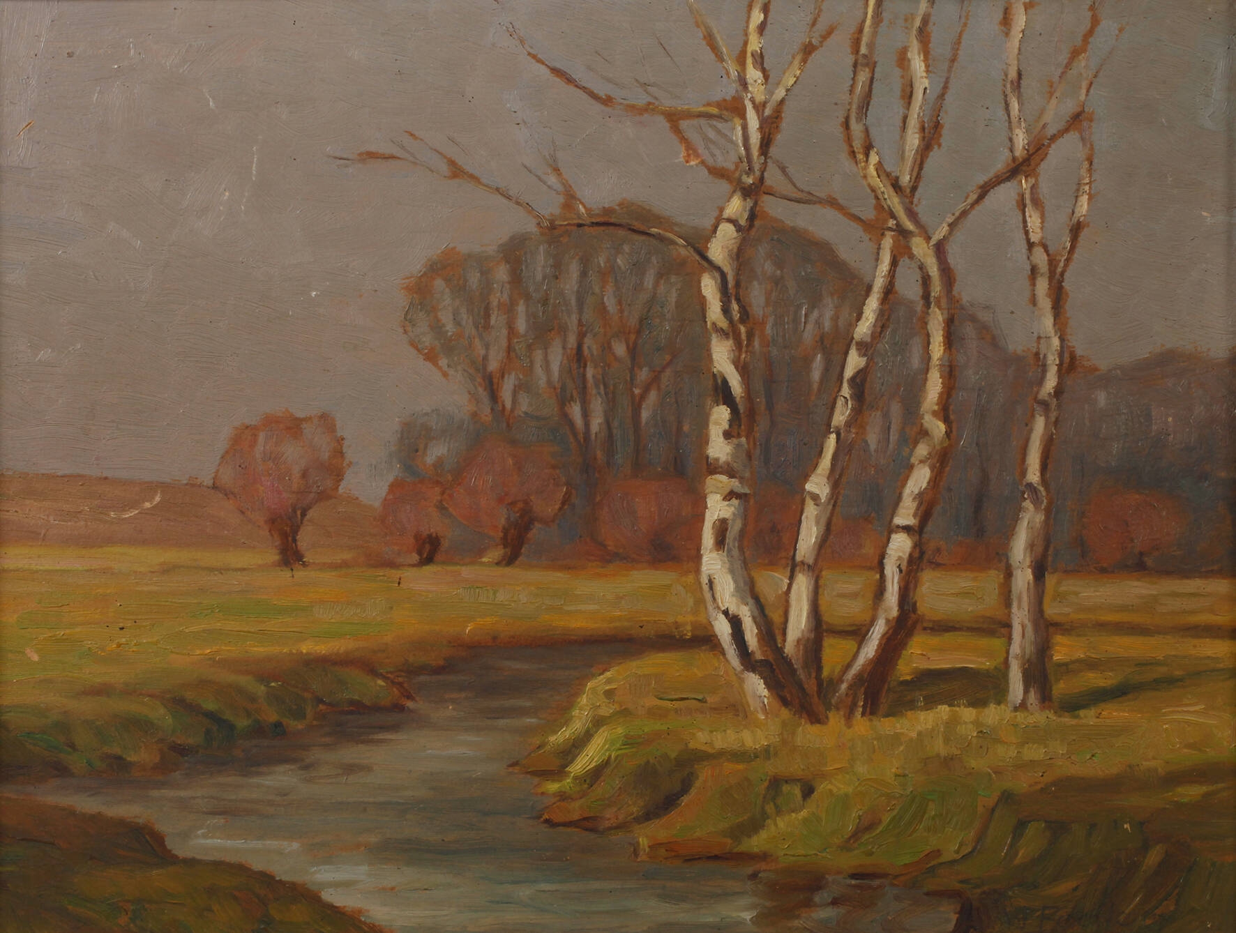 Wilhelm Facklam | Wiesen im März (1930) | MutualArt