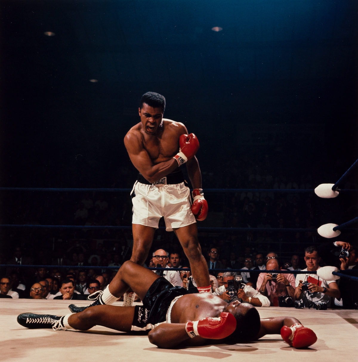 Neil Leifer | Muhammad Ali reacts after his first round knockout of ...