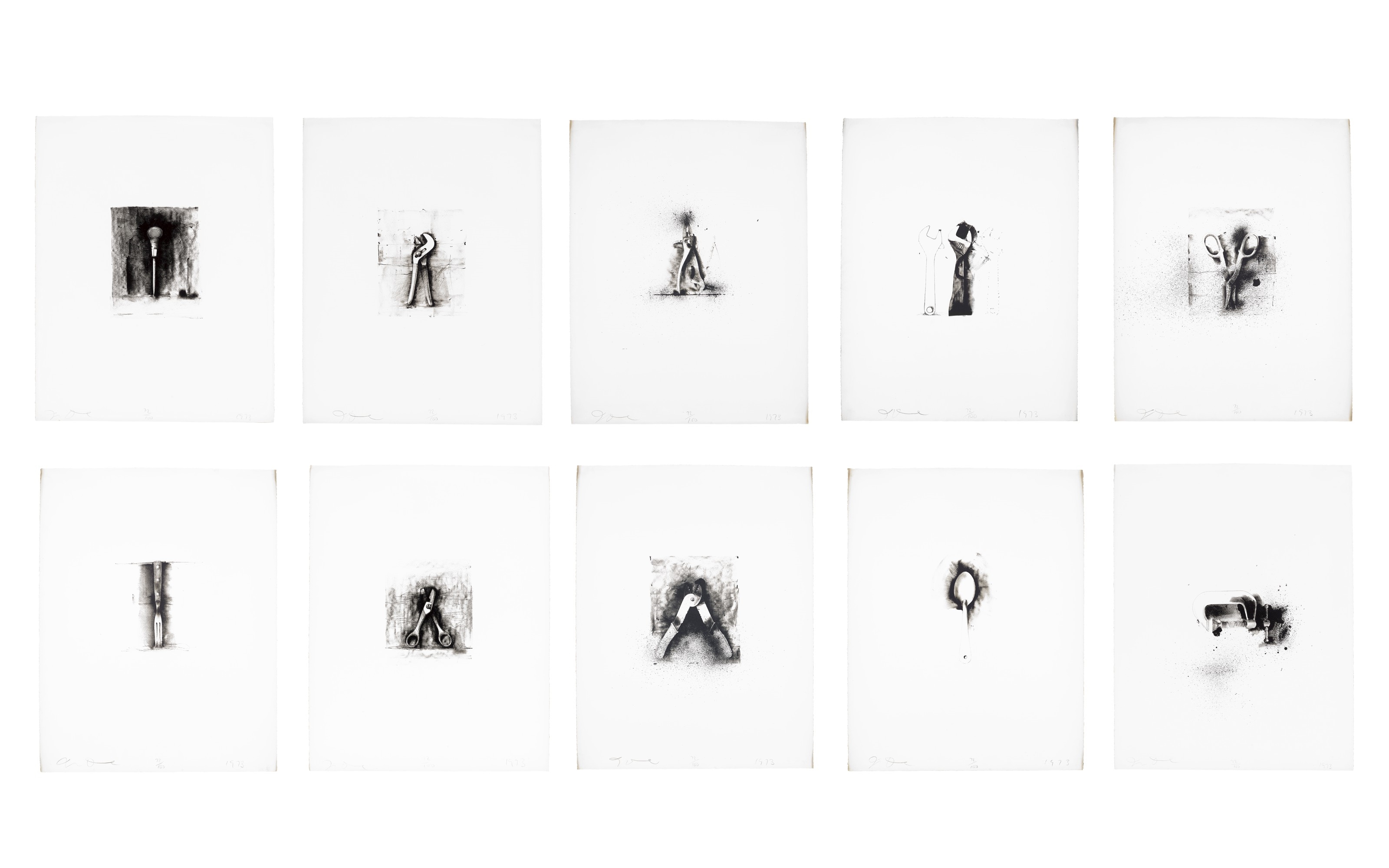 Jim Dine | Ten Winter Tools (1973) | MutualArt