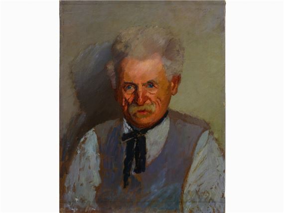 Ghiglia Oscar | Portrait of the fisherman Pipi from Castiglioncello ...