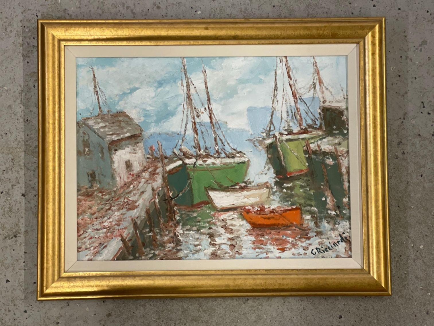 Cesare Ricciardi | Harbor Landscape | MutualArt