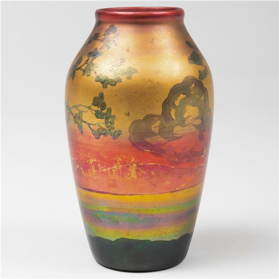 Weller Pottery | Weller Lasa Pottery Luster Glazed Vase | MutualArt