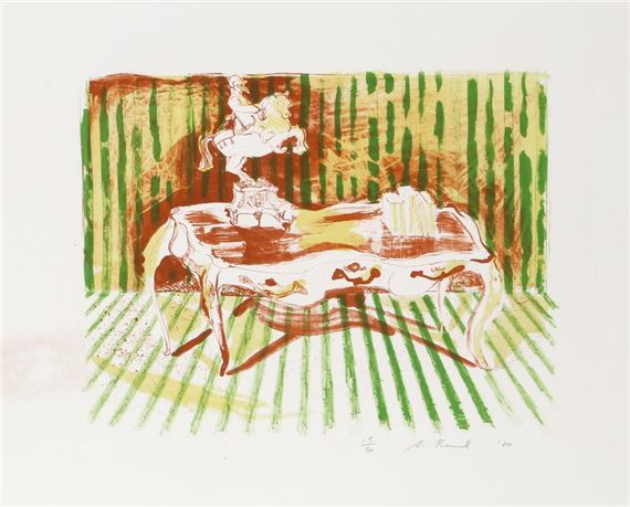 Archie Rand | Library Table (1980) | MutualArt