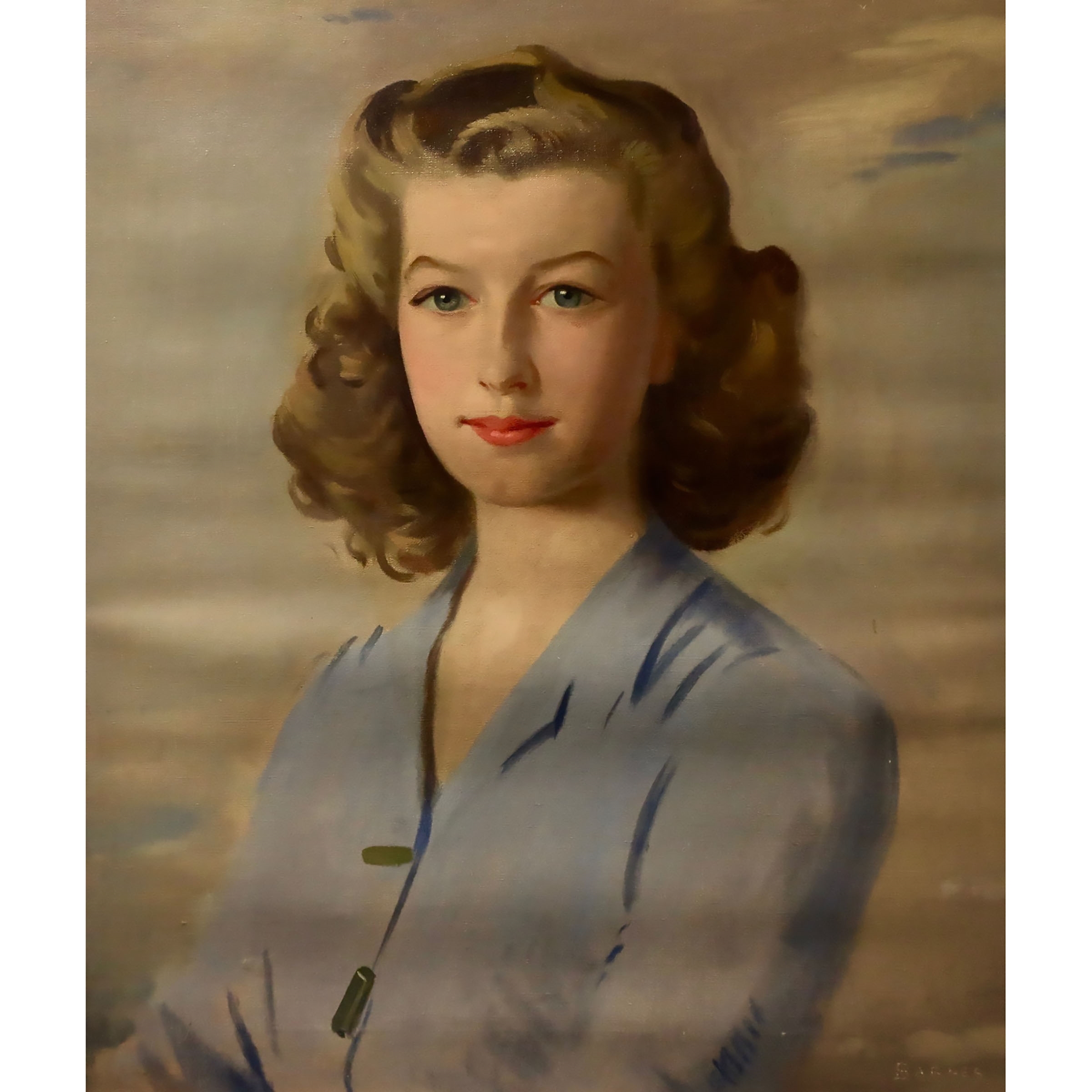 Archibald Barnes | PORTRAIT OF A YOUNG WOMAN | MutualArt