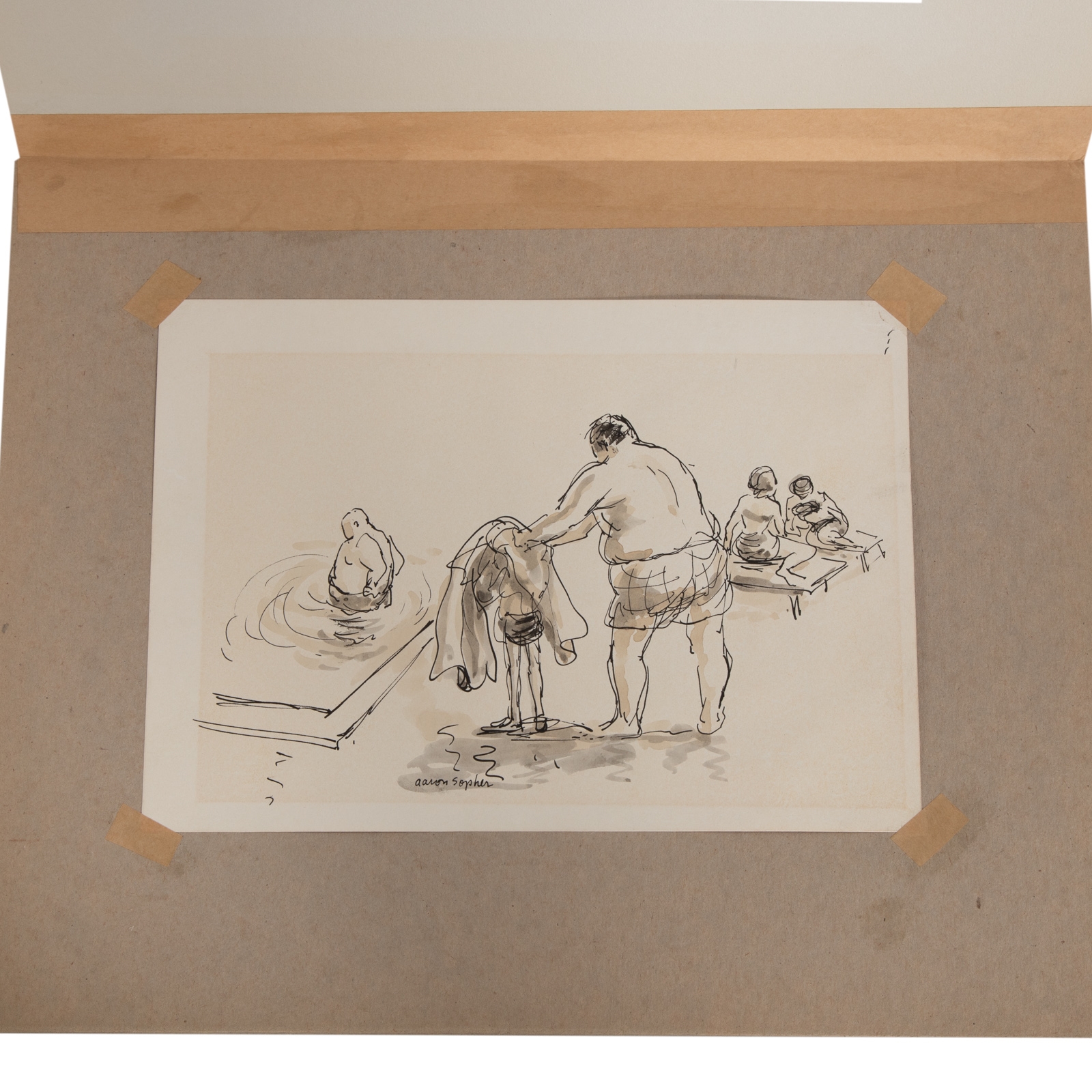 Sopher Aaron | Poolside Scene | MutualArt