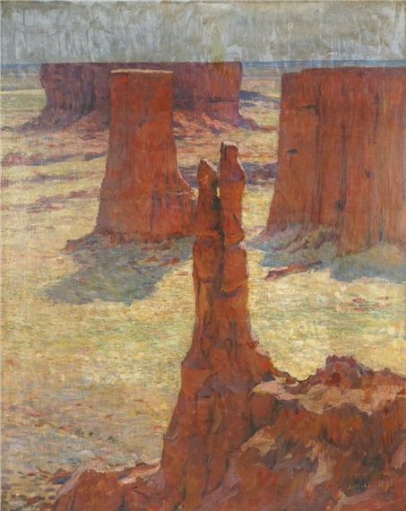 Alphonse-Étienne Dinet | Le Sahara au sud de Brizina (1890) | MutualArt